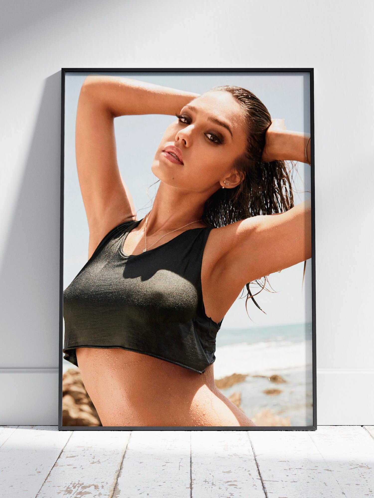 Плакат на стену для интерьера Джессика Альба (Jessica Alba 39) - Постер по актеру фильма, кино, сериала формата A4 (21x30 см)