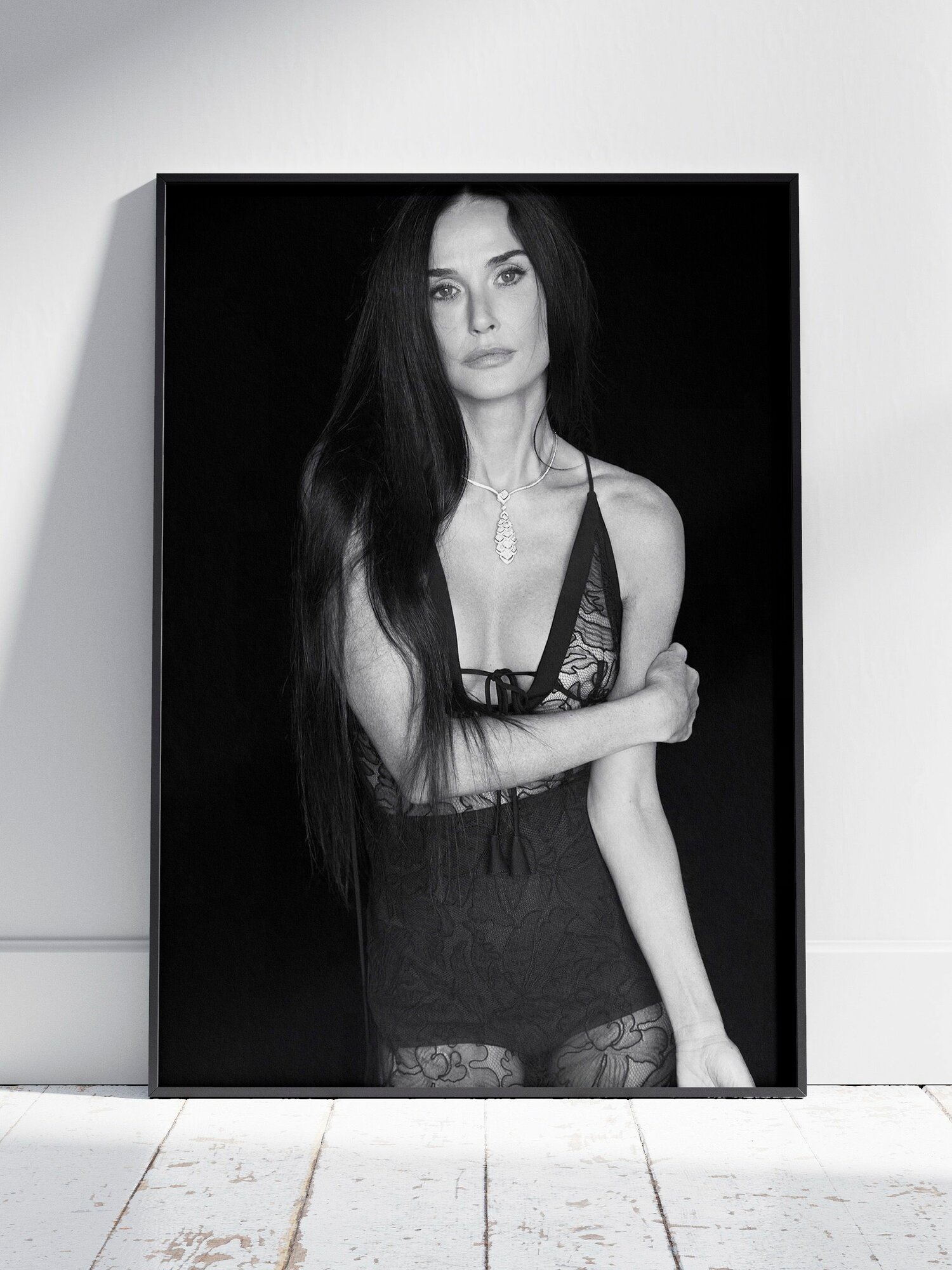 Плакат на стену для интерьера Деми Мур (Demi Moore 26) - Постер по актеру фильма, кино, сериала формата A4 (21x30 см)