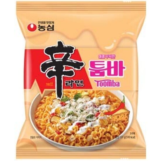 Лапша быстрого приготовления Nongshim жареная Шин Рамен Стир-Фрай Тумба острая в сливочном соусе 137г
