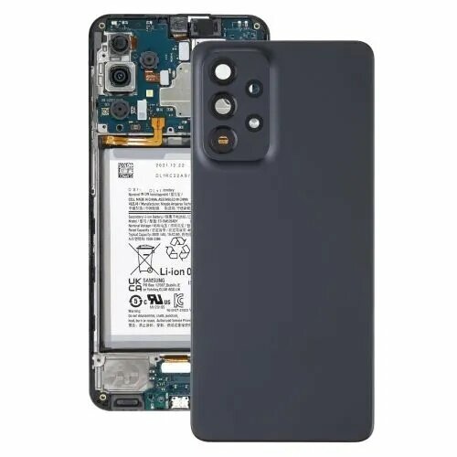 Для Samsung Galaxy A53 5G SM-A536B оригинальная задняя крышка аккумулятора с крышкой объектива камеры (черная)