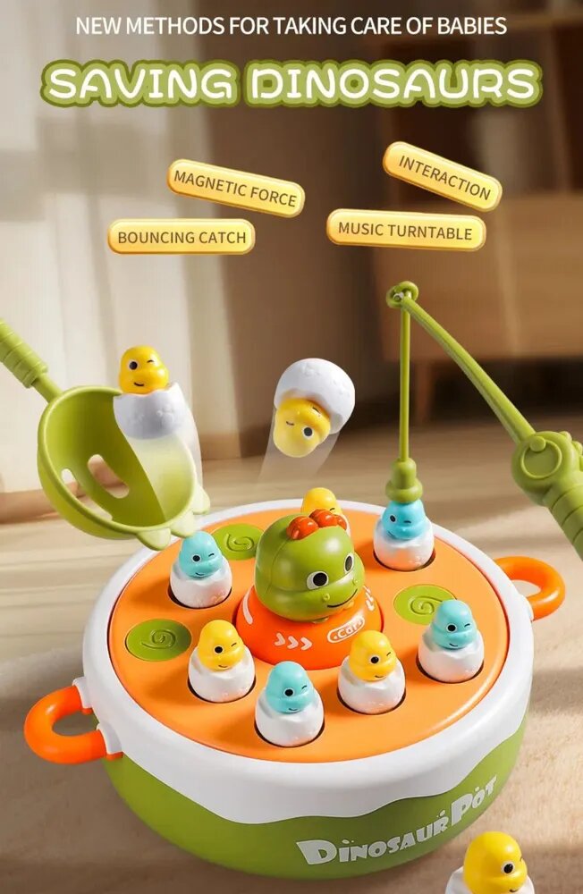 Спасите маленького динозавра, электрический музыкальный проигрыватель, интерактивные развивающие детские игрушки для тренировки концентрации внимания