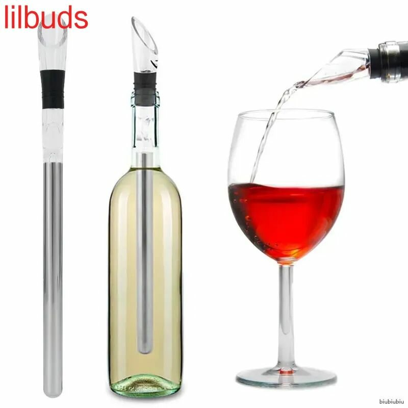 Охлаждающий стержень для винных бутылок из нержавеющей стали, Универсальный аксессуар для напитков, Быстрое охлаждение вина
