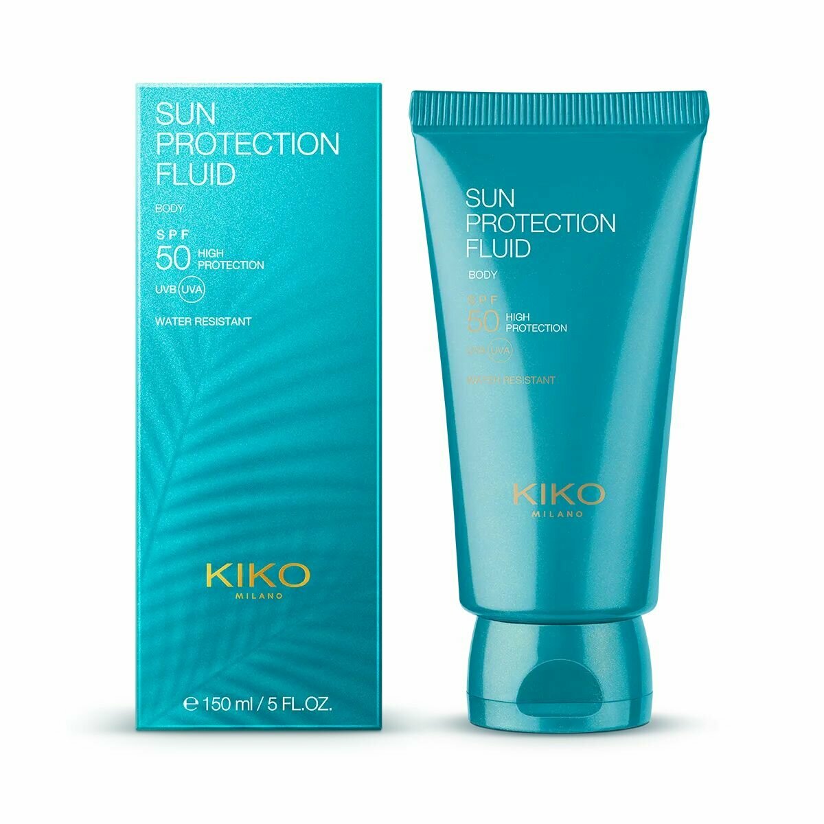 KIKO MILANO Увлажняющий* солнцезащитный крем с SPF 50 и гиалуроновой кислотой. Защищает от UVA и UVB лучей sun protection fluid spf 50 150мл