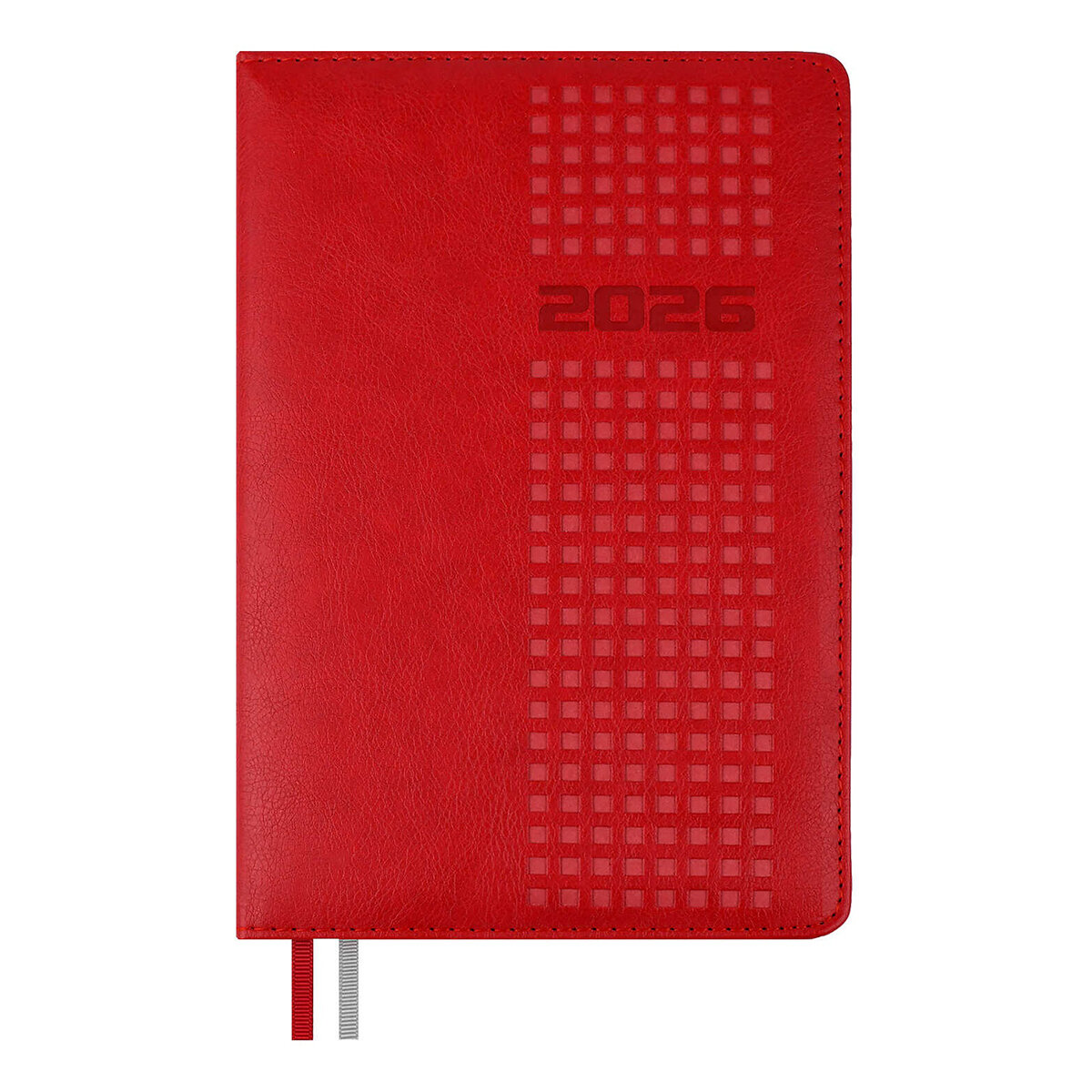 Ежедневник Escalada A5 176 л. датированный 2026 красный с мотивационными высказываниями