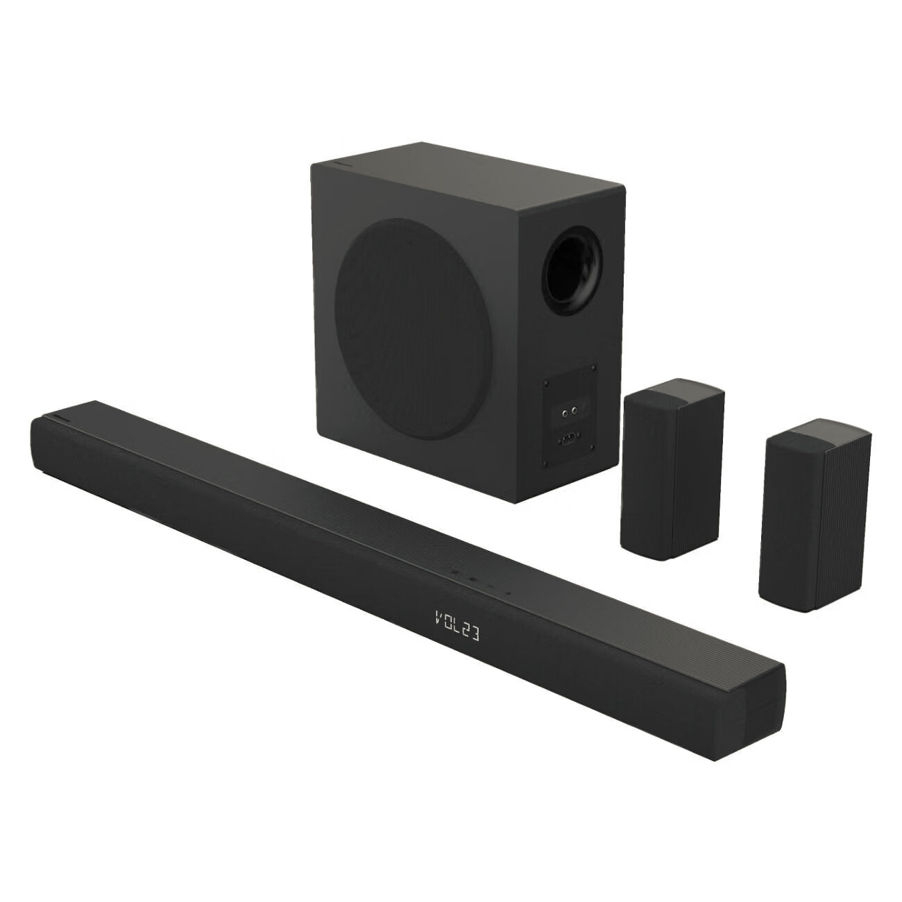 Саундбар Hisense HS5100, черный, формат 5.1, мощность 540 Вт, oth, HDMI, jack 3.5 мм, ODT Toslink, USB Type-A — фото 1