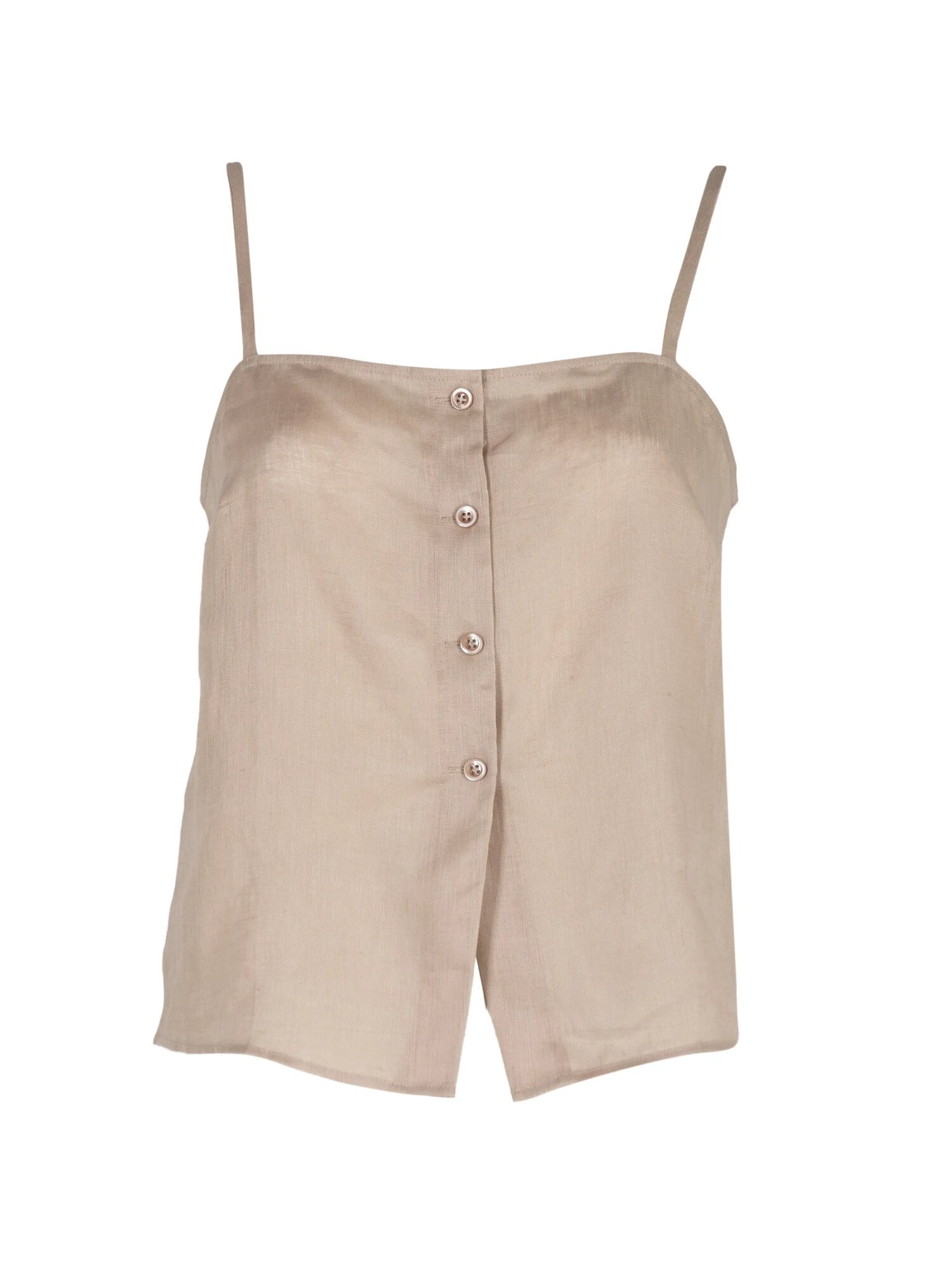 Топ Button-up linen top