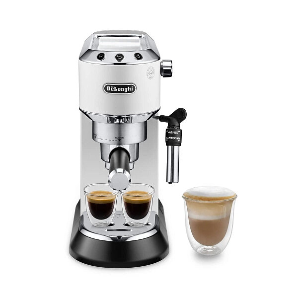 Рожковая кофеварка DeLonghi Dedica EC.685, белый