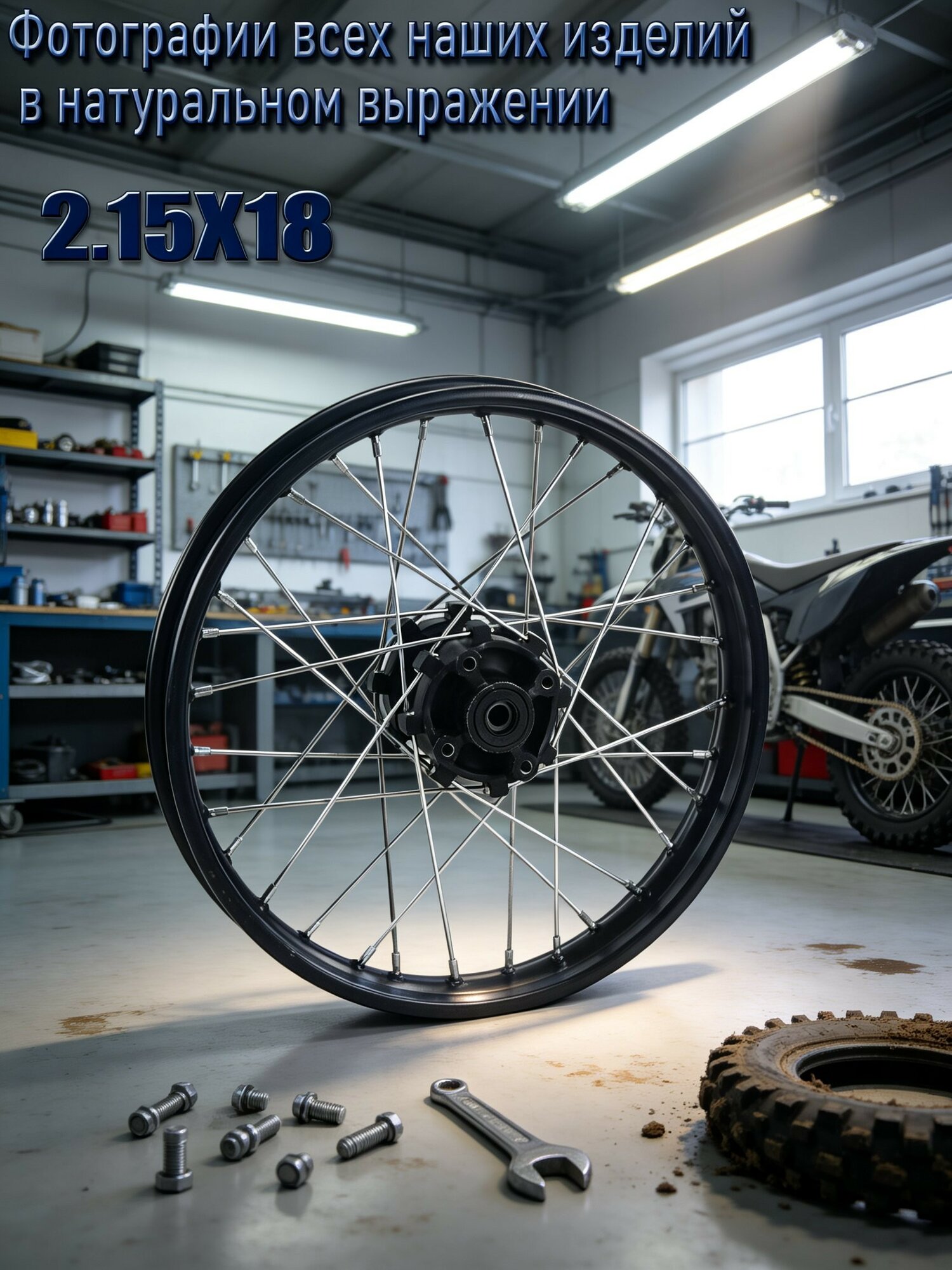 Обод заднего колеса 18x2,15, диск 2.15x18 для Kayo T4 T5 T6 K-6 BSE M2 M4 M8 BRZ RMZ 250, ось 15мм, гарантия качества