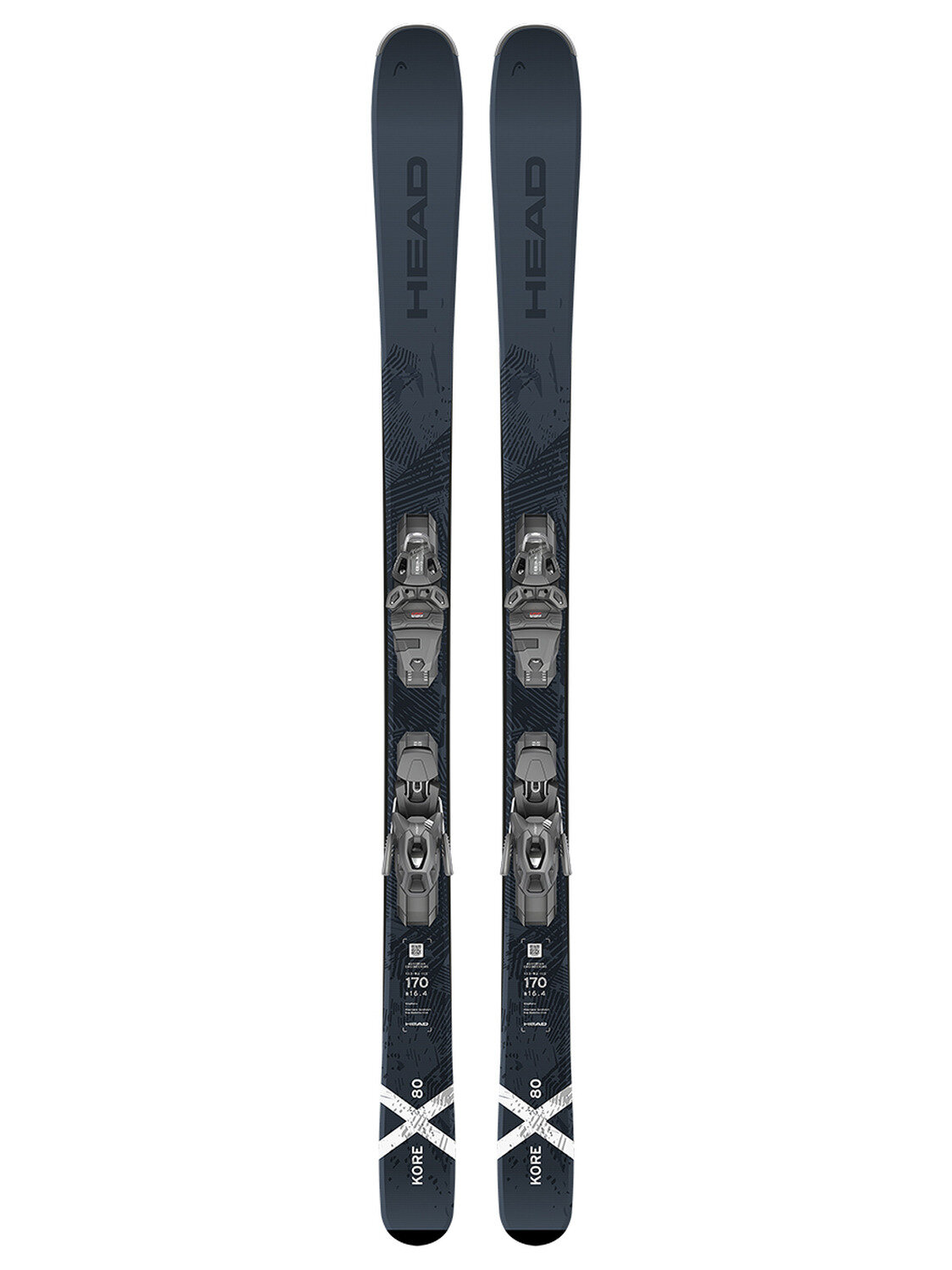 Горные лыжи с креплениями Head Kore X 80 R LYT-PR + PR 11 GW Dark Blue 24/25 , для мужчин , Серый