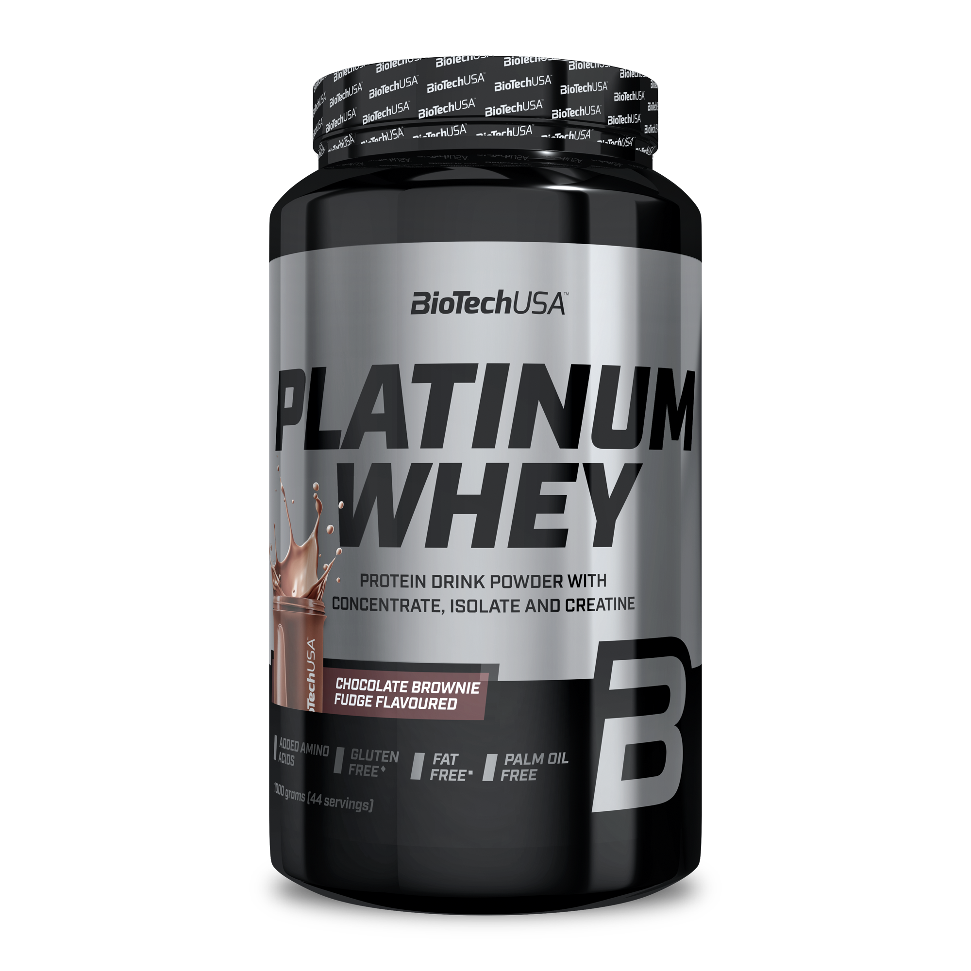 Протеин BioTechUSA Platinum Whey 1000 г Шоколадный Брауни