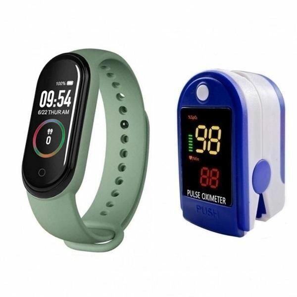 Фитнес-браслет BandRate Smart BRSM44BGN-SET2 зеленый