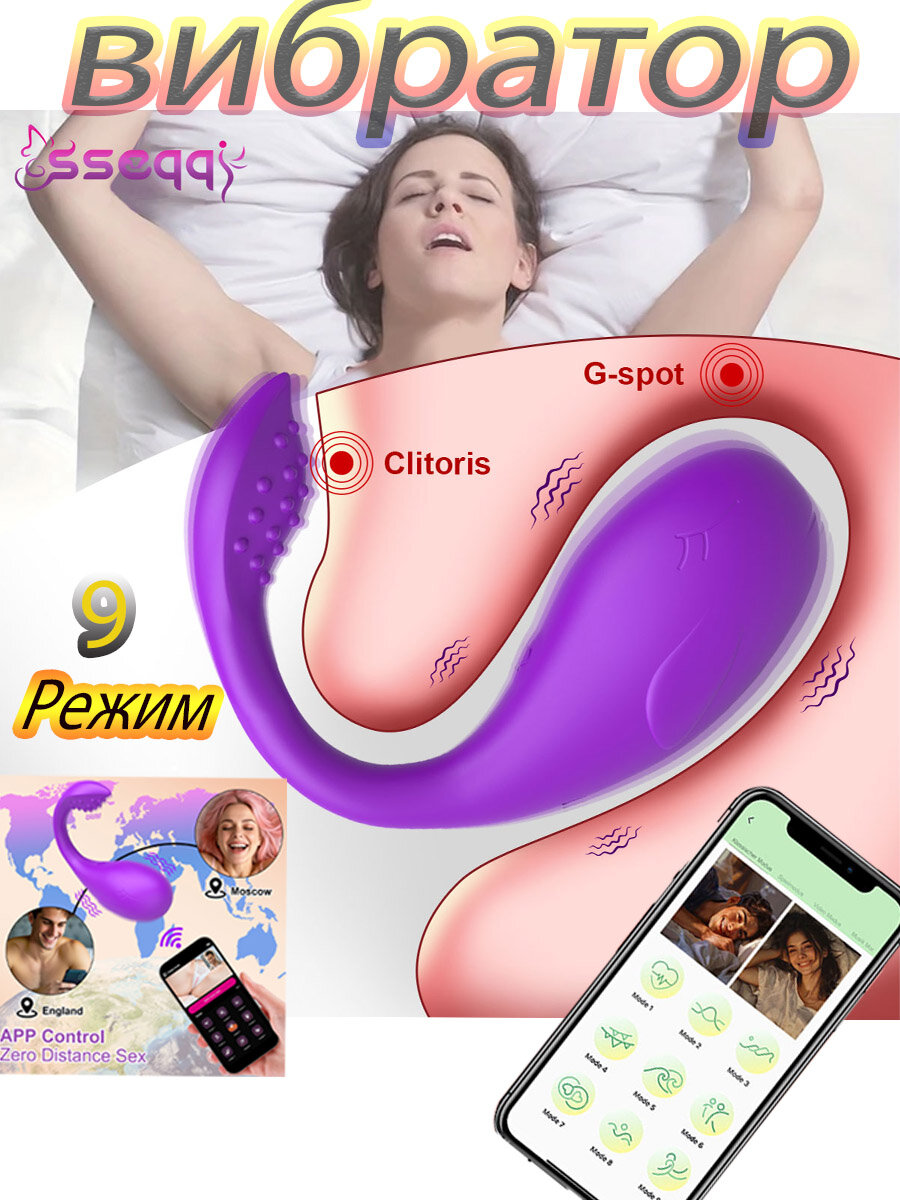 Flirtory Виброяйцо, цвет: фиолетовый, 20 см