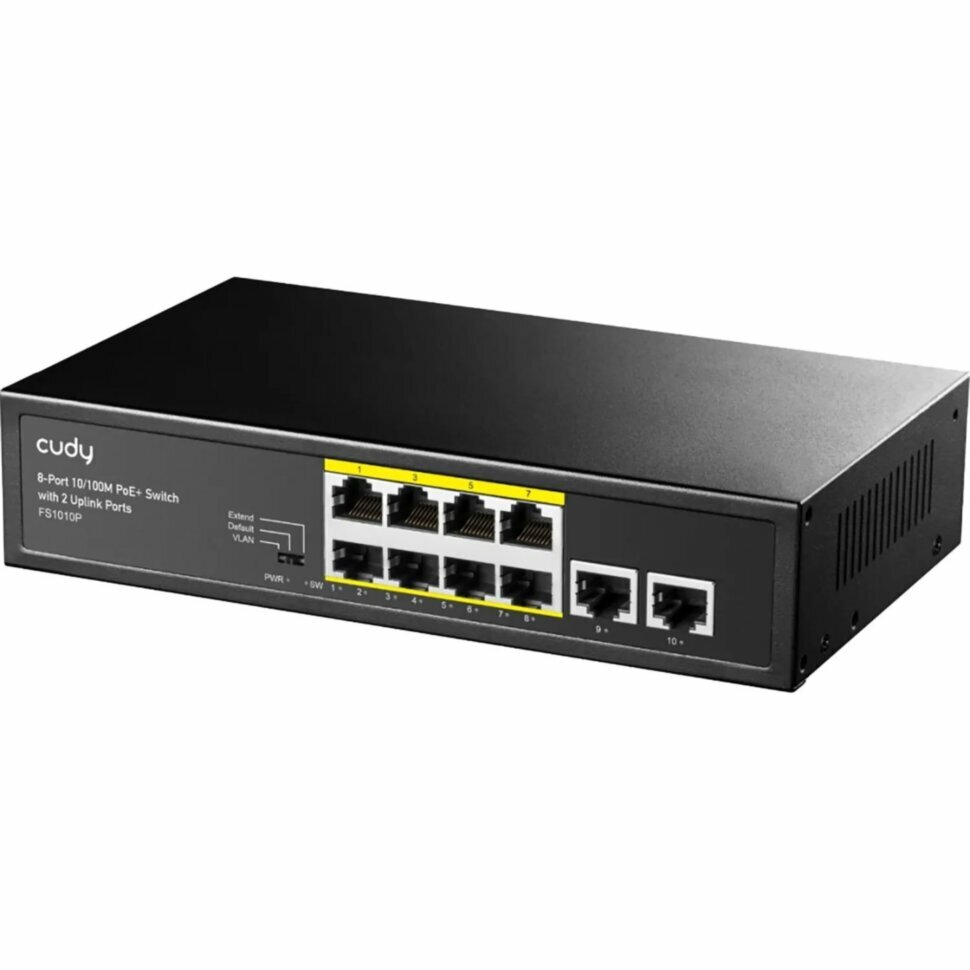 Коммутатор Cudy FS1010P 8хPoE+ 120W 2хUplink, 2218599