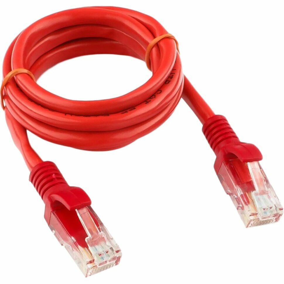 Патч-корд UTP Cablexpert PP12-1M/R кат.5e, 1м, красный, 1124727