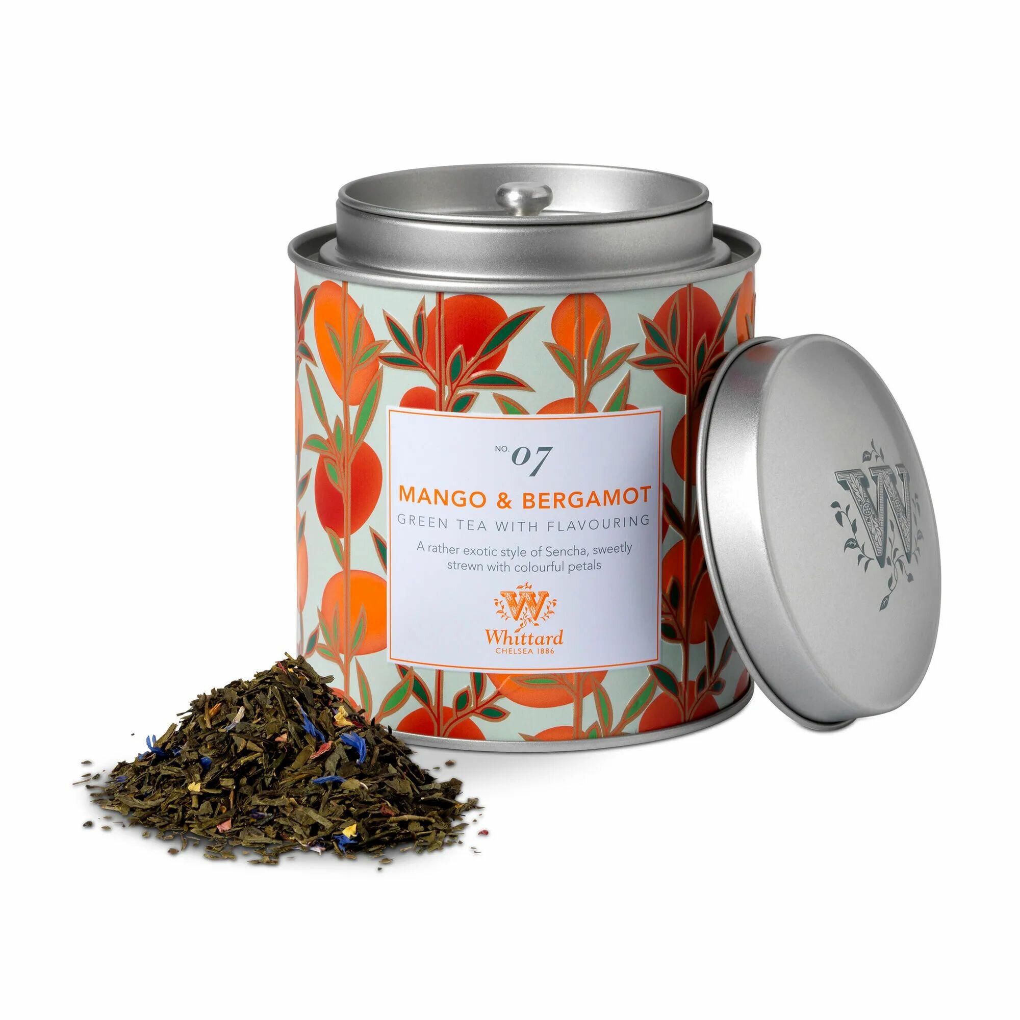 Whittard of Chelsea 1886 Листовой чай с манго и бергамотом Tea Discoveries Mango & Bergamot Tea Caddy, 100г