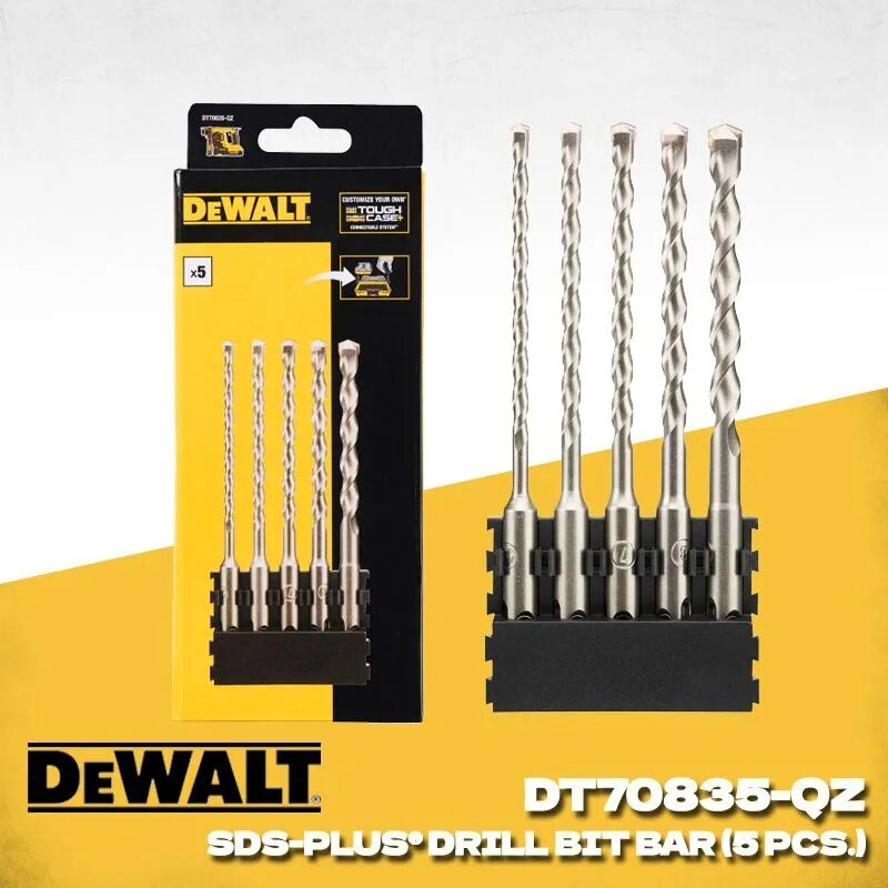 DEWALT DT70835 Набор сверл по бетону с хвостовиком SDS Plus, Принадлежности для инструментов