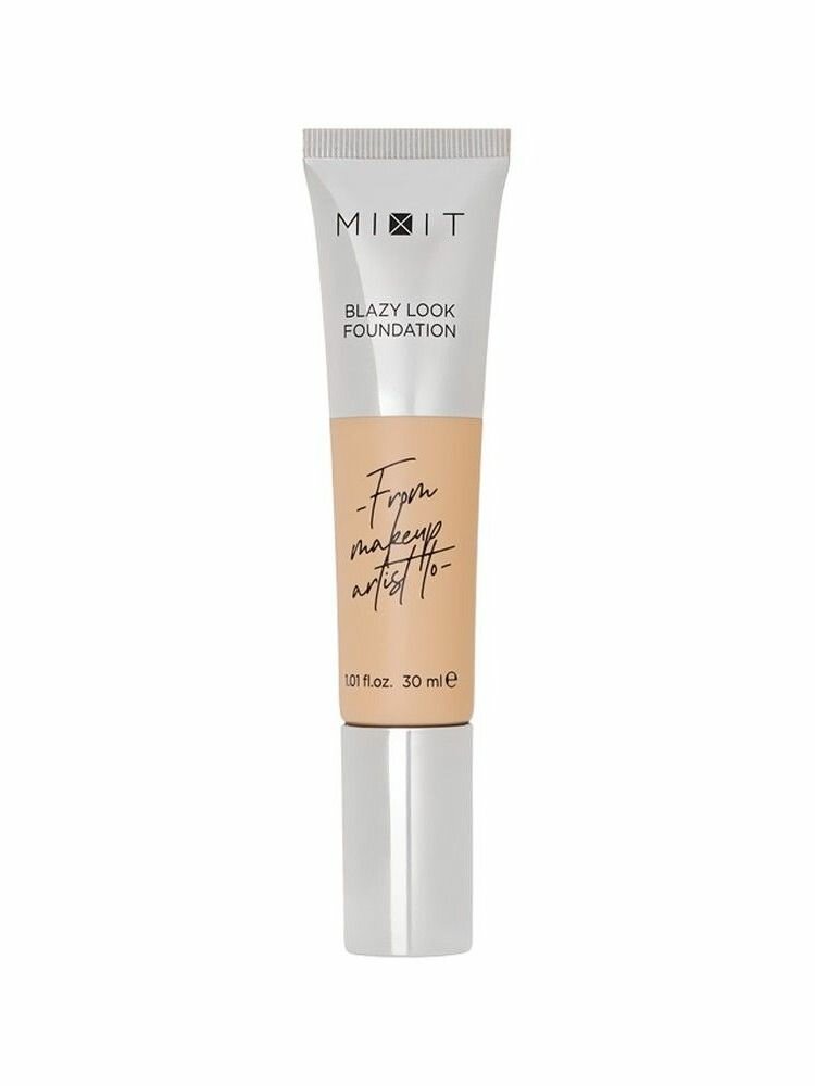 Основа тональная для лица MIXIT BLAZY LOOK FOUNDATION с эффектом сияния тон 03 Dew