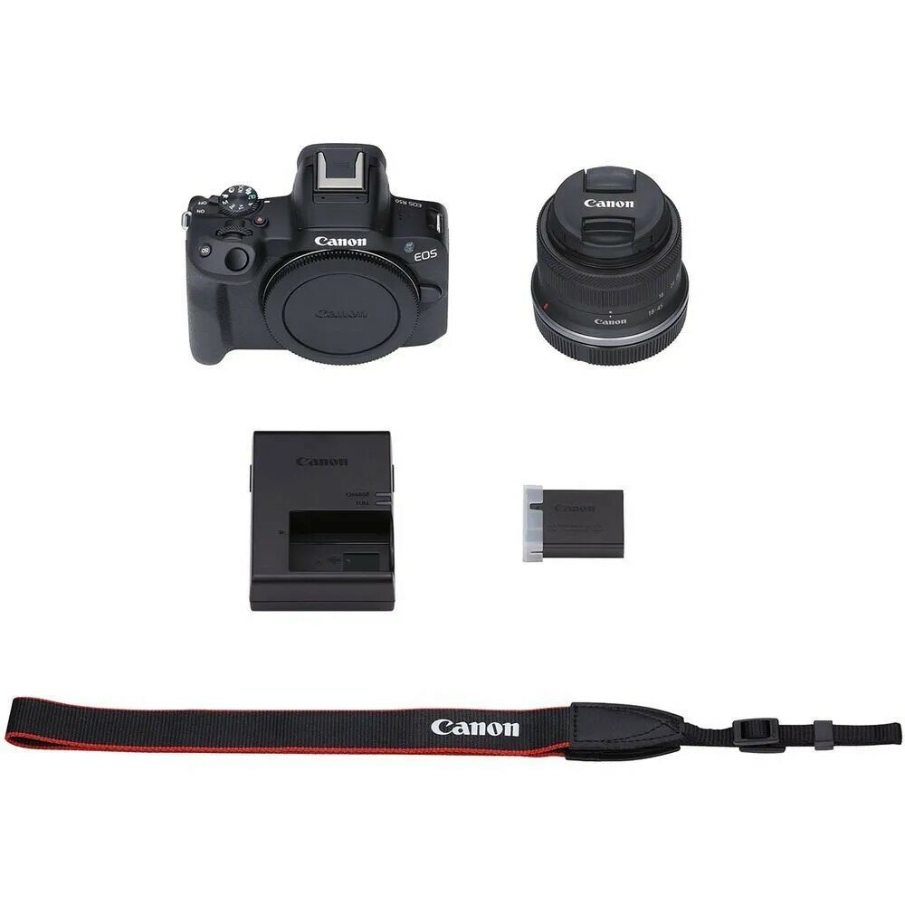 Фотоаппарат Canon EOS R50 Kit RF-S 18-45mm F4.5-6.3 IS STM, черный