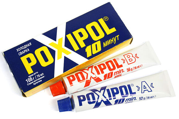 Холодная сварка "POXIPOL" 10 мин. (серый), 70мл