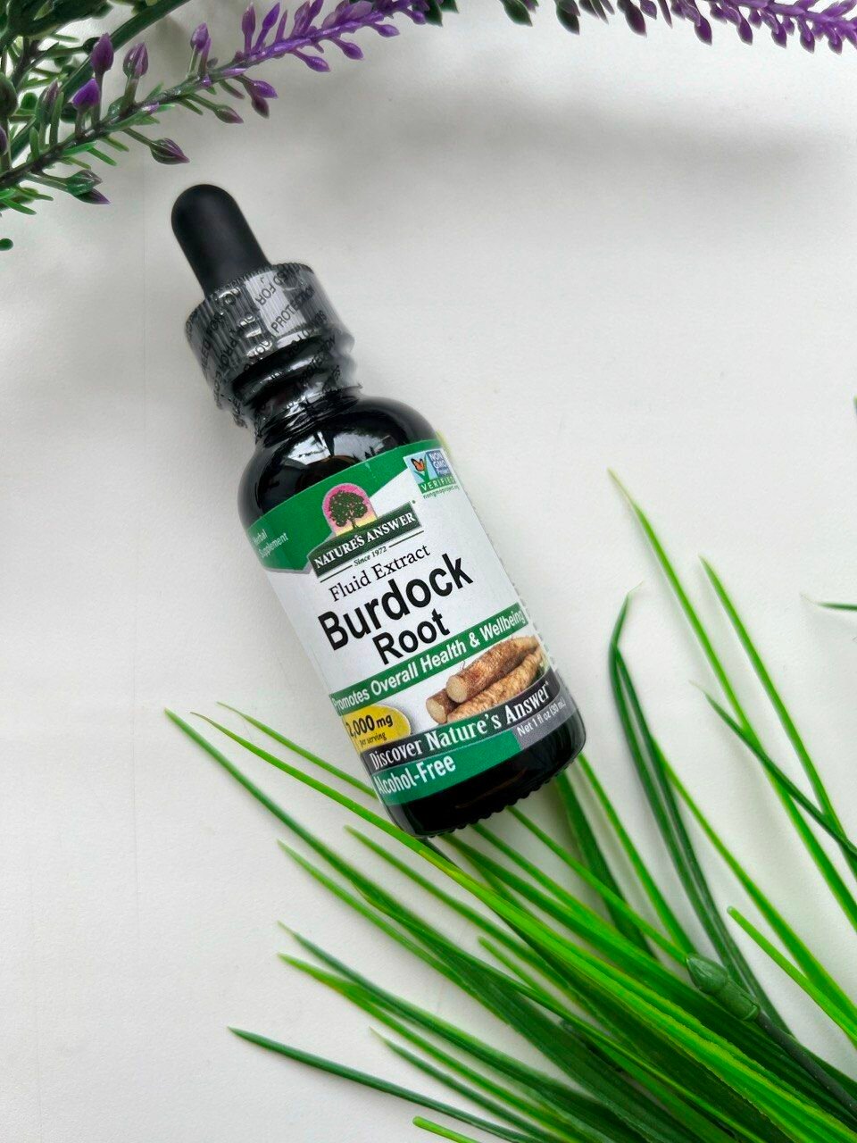Экстракт корня лопуха, Nature's Answer Burdock Root, 30 мл