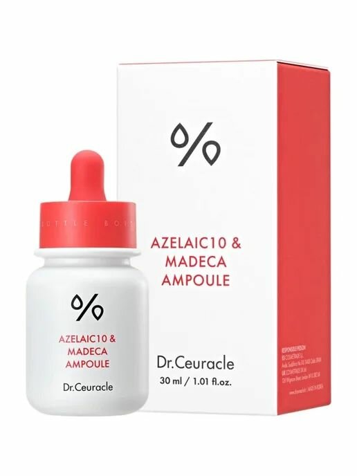 DR.CEURACLE Ампула для лица с азелаиновой кислотой 10% и мадекассосидом, 30 мл