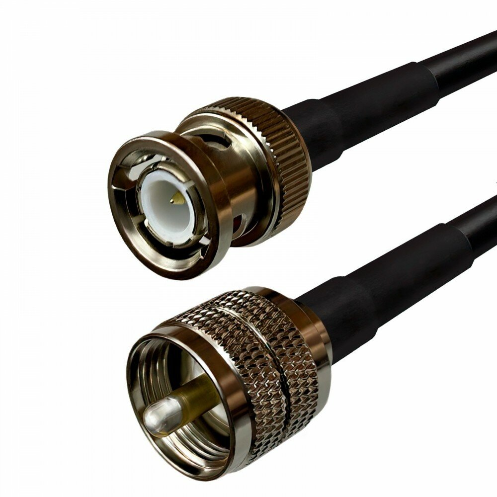 Кабельная сборка BNC-male - UHF-male 10 м, кабель 5D-FB CCA