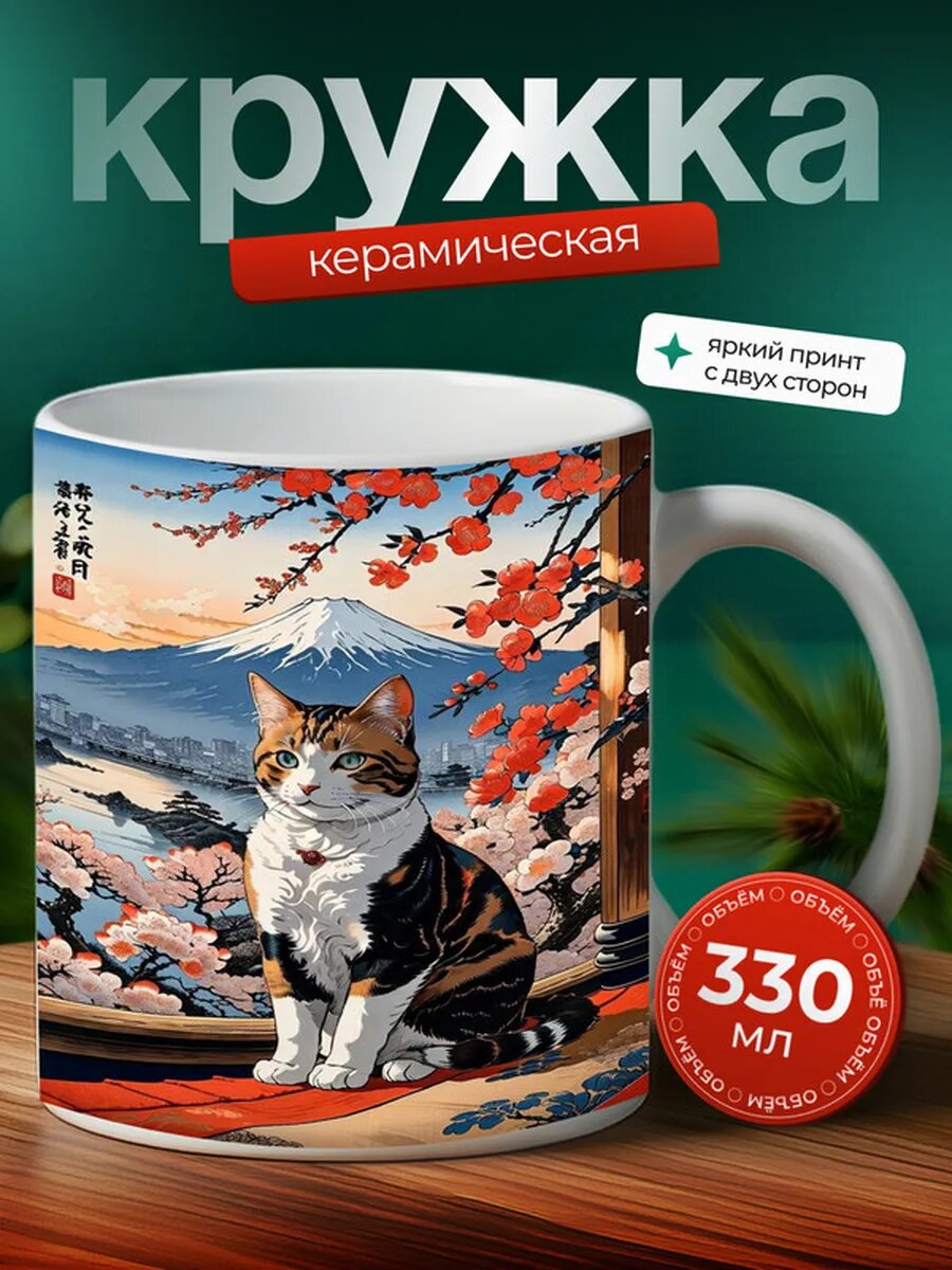 Кружка Балийский модерн кот,