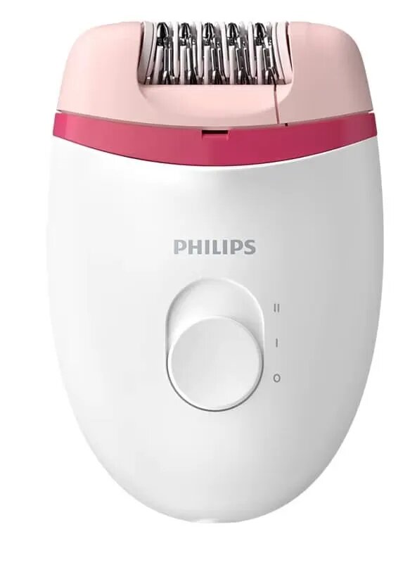 Эпилятор Philips BRE235/00 Satinelle, 2 скорости, для тела и чувствительных зон, белый/розовый