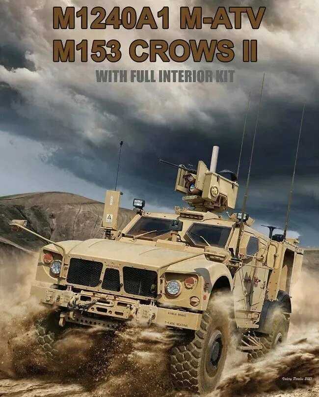RFM 5052 1/35 Бронеавтомобиль M1240A1 M-ATV (M153 CROWS II) с интерьером