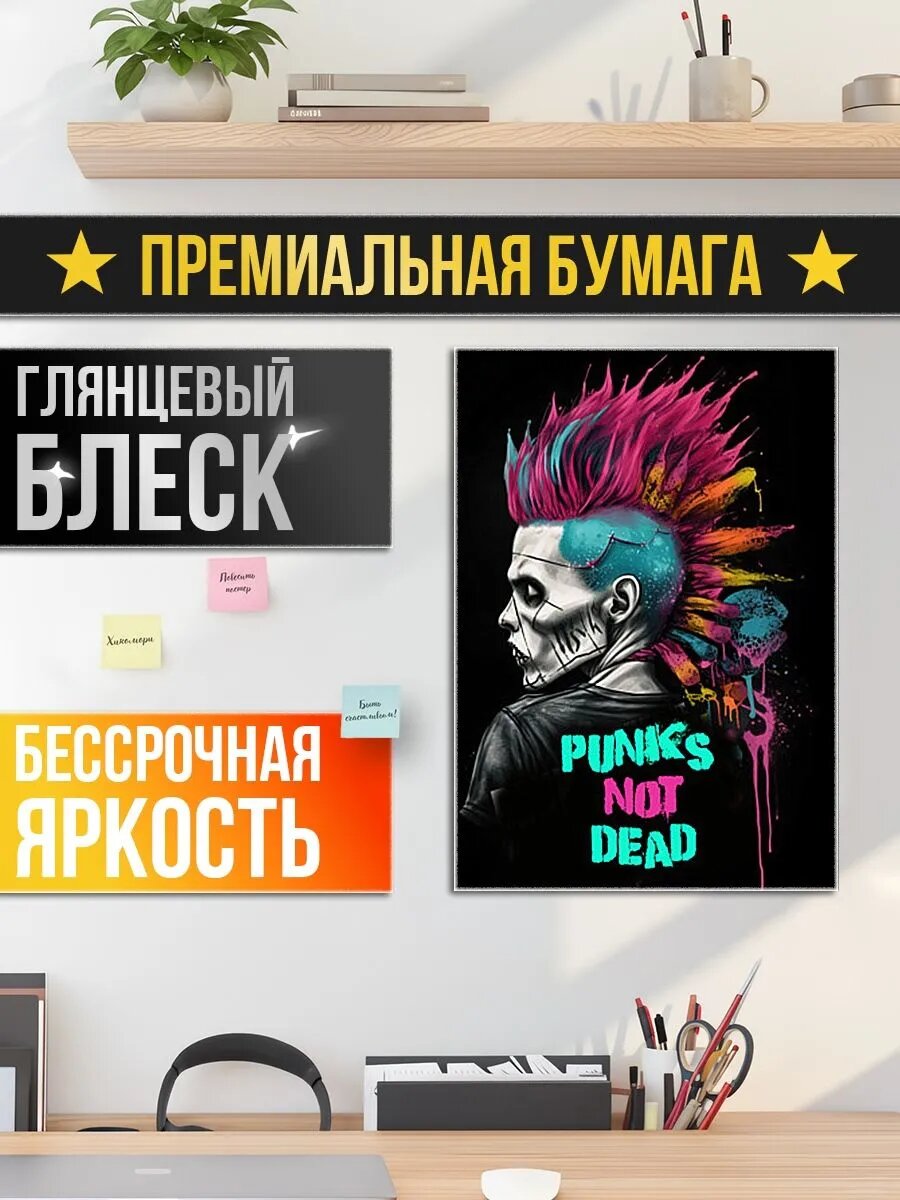 Постер на стену Punks not dead — фото 1