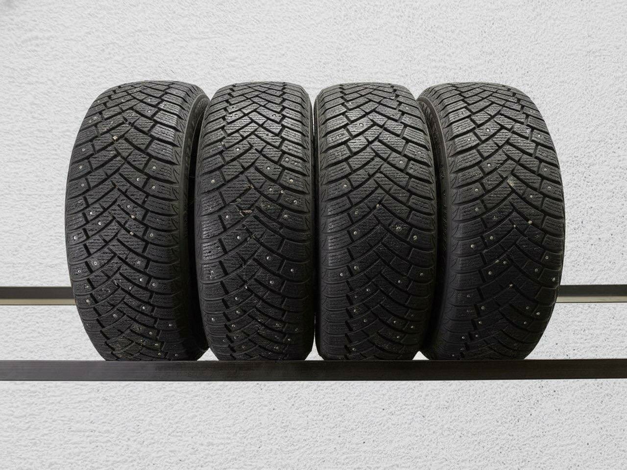 Комплект (4 шт) зимних БУ шин шипованные LINGLONG GreenMax Winter Grip 225/55 R18 10.0% износ PT0009969 TSB051222