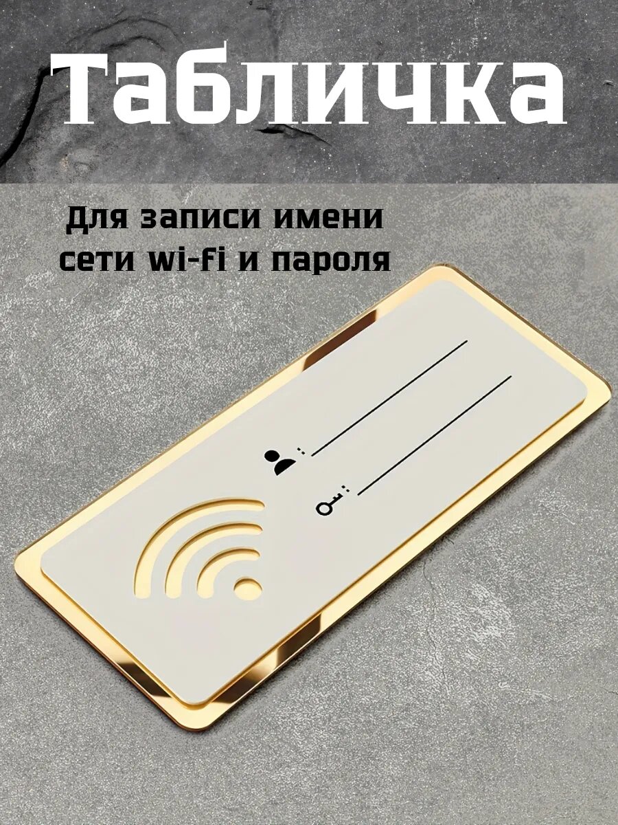 Табличка для записи пароля wi-fi