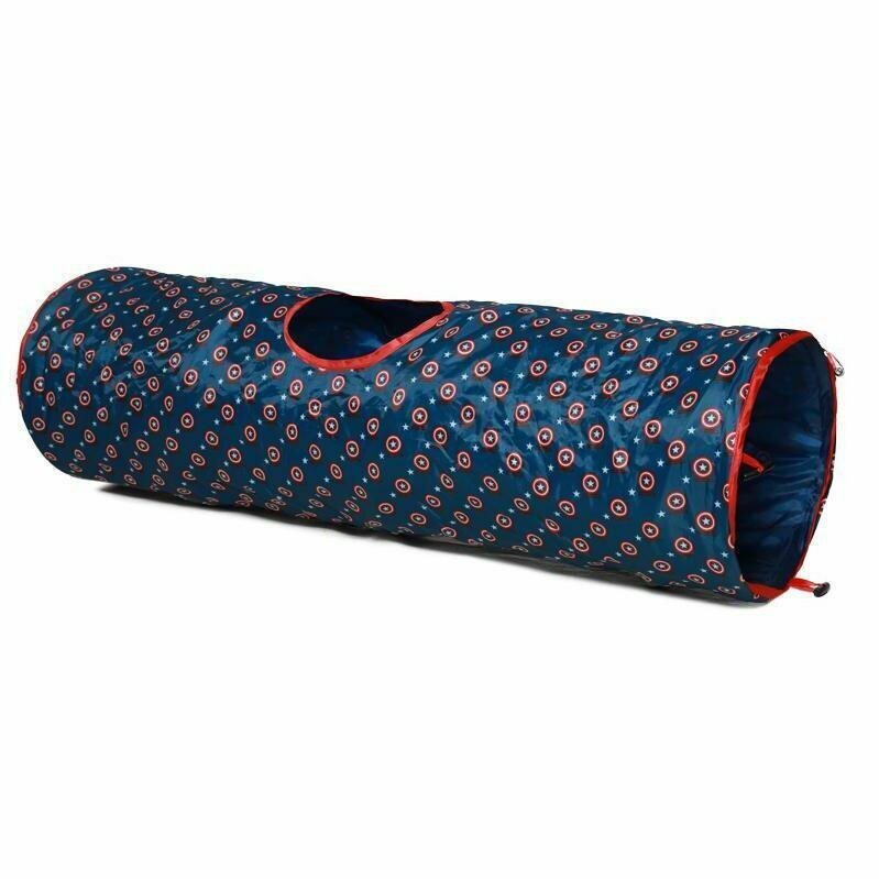 Игровой туннель для кошек Marvel Капитан Америка, d250*900мм, Triol-Disney
