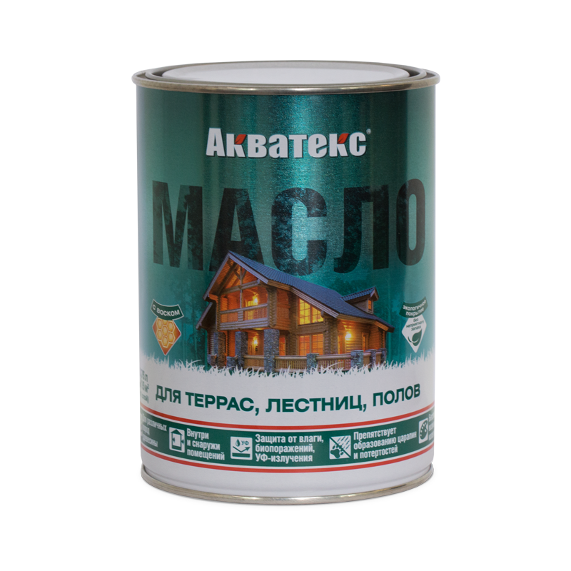 Защитно-декоративный состав акватекс Масло для террас (бесцветный / 0.75л.)