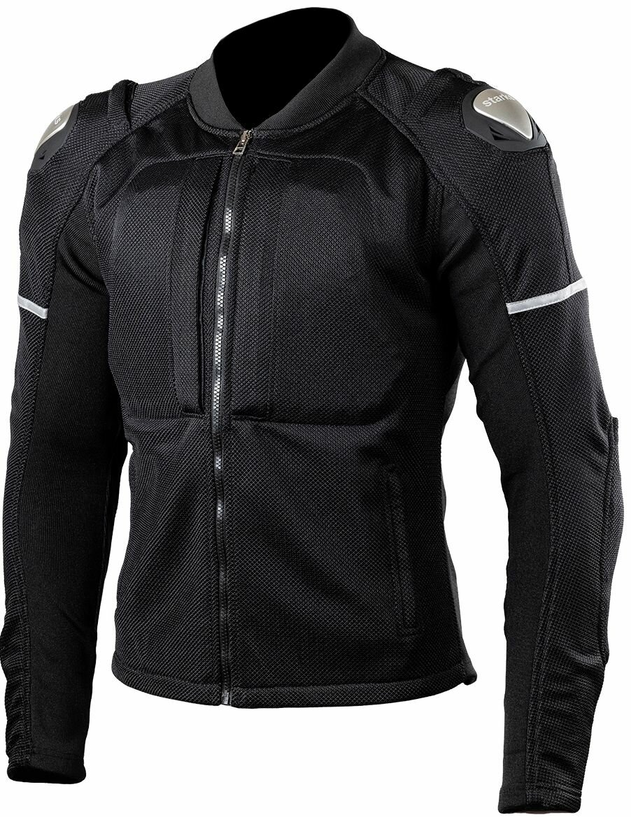 Мотокуртка текстильная Starks AIR Shell 3.0 full protection / Черный (XL / Черный)