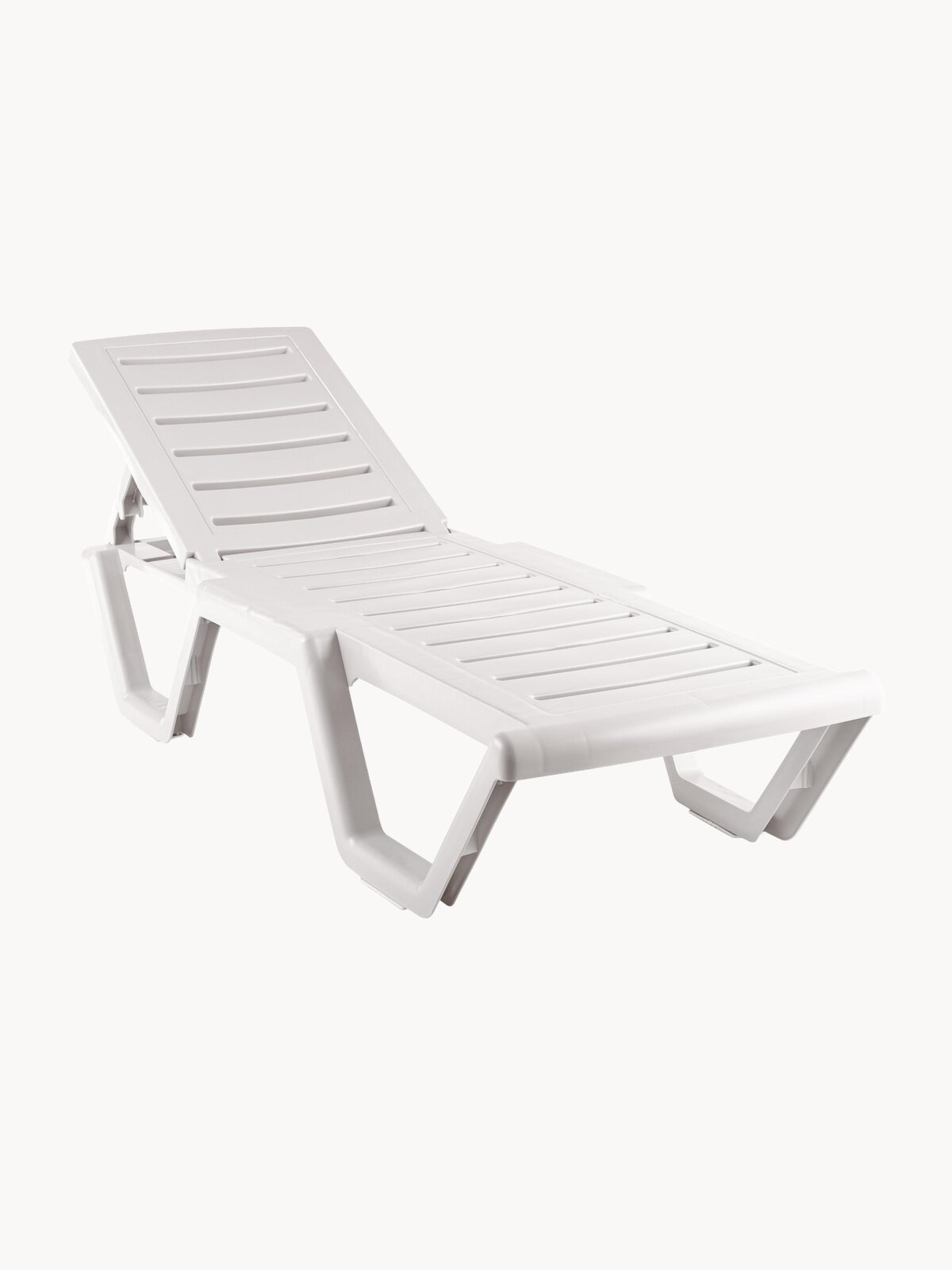 Лежак Garden Story Элластик-Пласт Аква, пластик (белый)