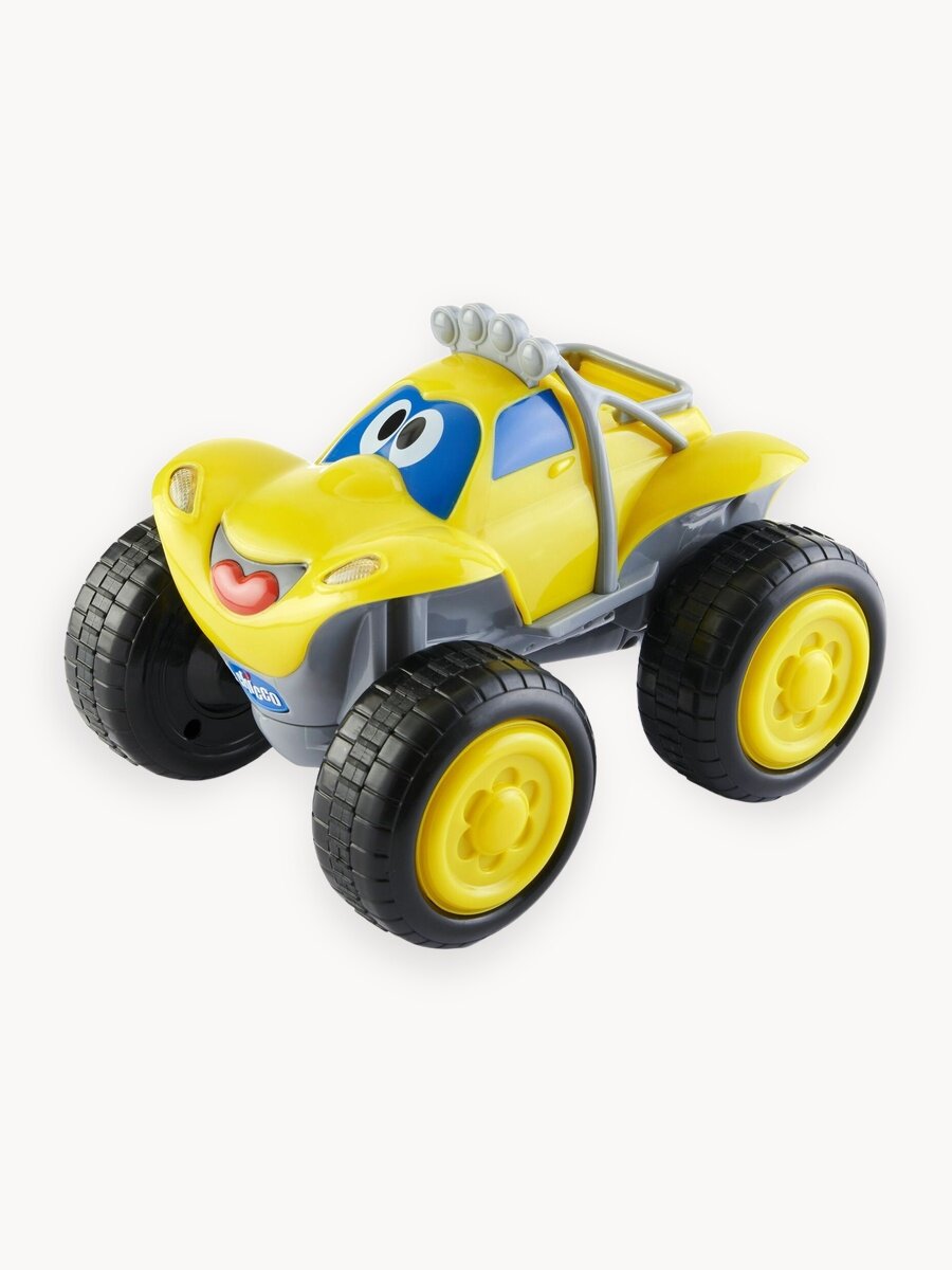 Машинка на пульте управлении Chicco Билли большие колёса желтая для детей от 2 до 6 лет