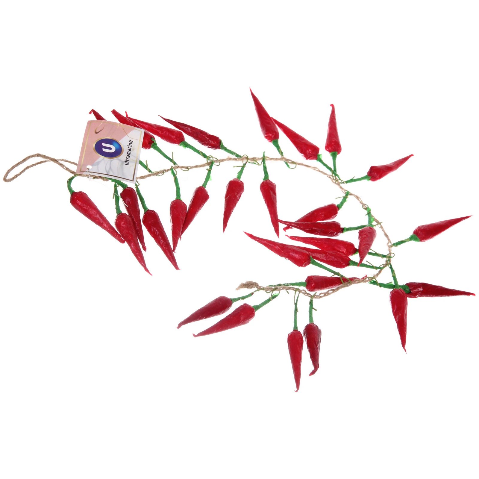 Декоративная гирлянда «Перчик Чили» 45 см, пластик, красный, цвет в ассортименте