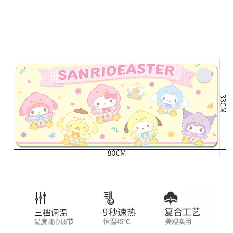 Нагреваемая мышь, коврик для стола с подогревом, интеллектуальный таймер постоянной температуры, офисный коврик из PU кожи, водонепроницаемый, подогреватель для рук, оптовая продажа