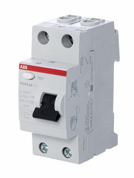 Устройство защитного отключения ABB УЗО 2п 25А 30мА FH202 2CSF202004R1250