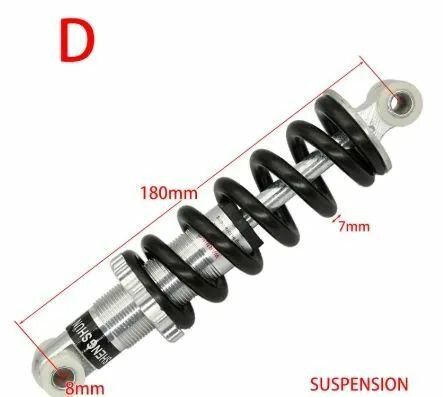 Амортизатор 180 мм пружина 750 lbs (без винтов)