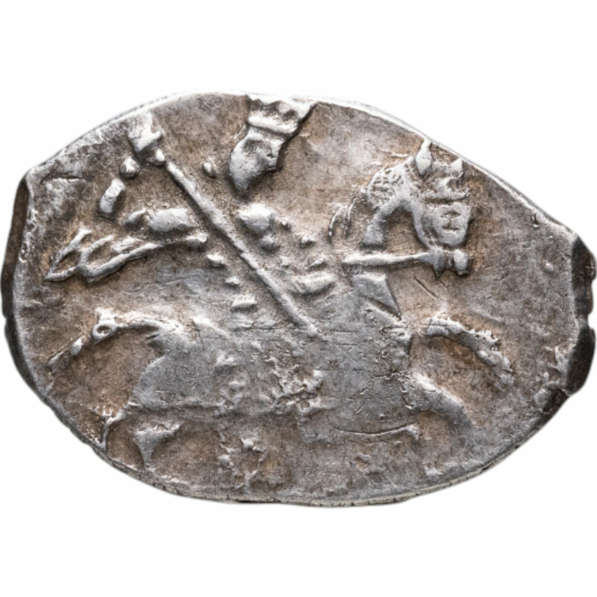 Борис Годунов Смута , Копейка 1603г чекан Новгорода В/но РАIR8, Серебро, в сохранности VF-XF