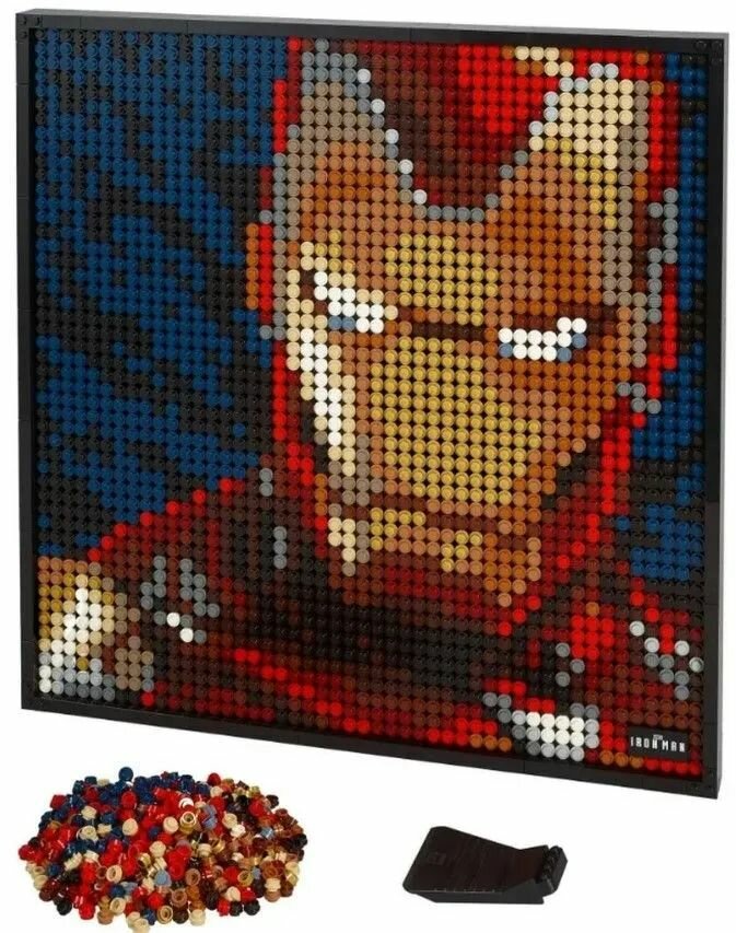 Конструктор Мозаика Железный человек / Марвел / 3167 деталей