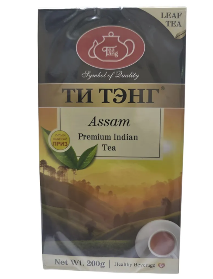 Чай черный Tea Tang "Ассам", листовой, среднелистовой, 200 гр