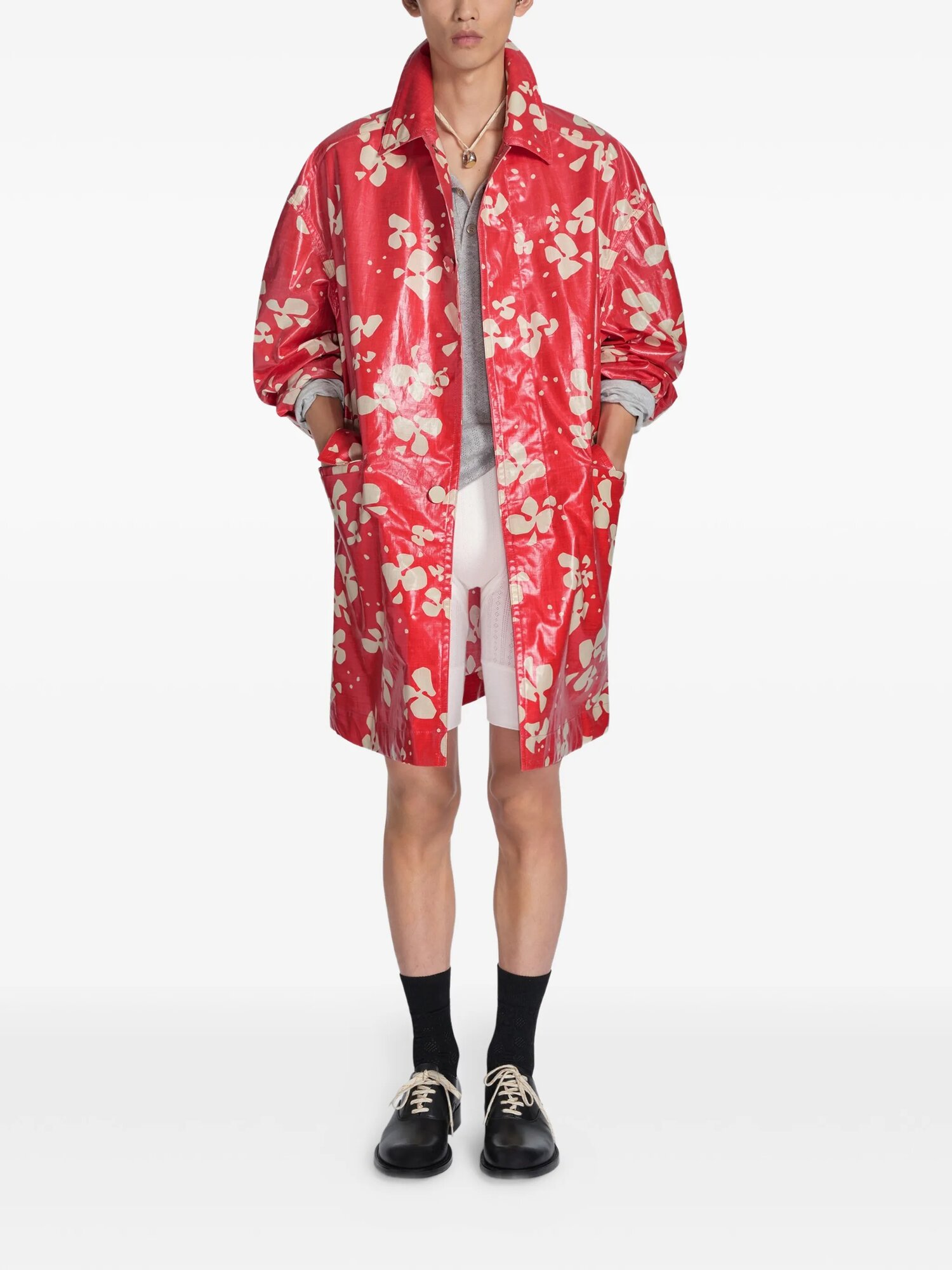 Пальто Dries Van Noten, размер 54, red — фото 1