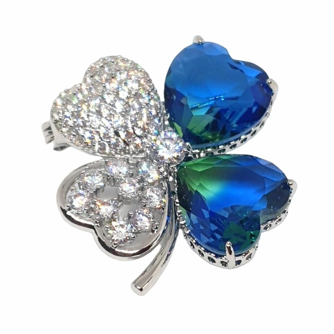 Брошь, фианит