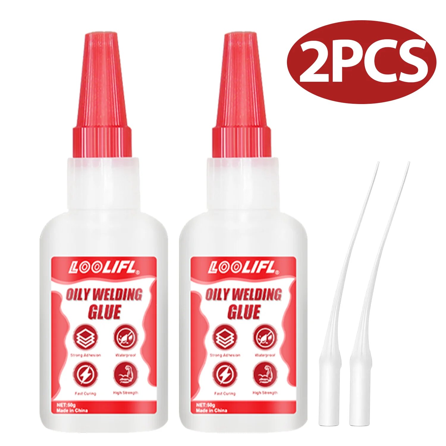 LOOLIFL Универсальный жидкий клей Z-yxhjj-50ml-2PC