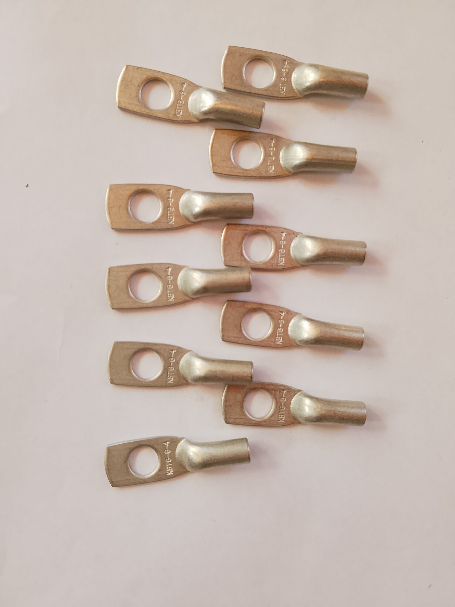 Наконечник кабельный медный лужёный ТМЛ 6-6-4, в комплекте 10 штук.