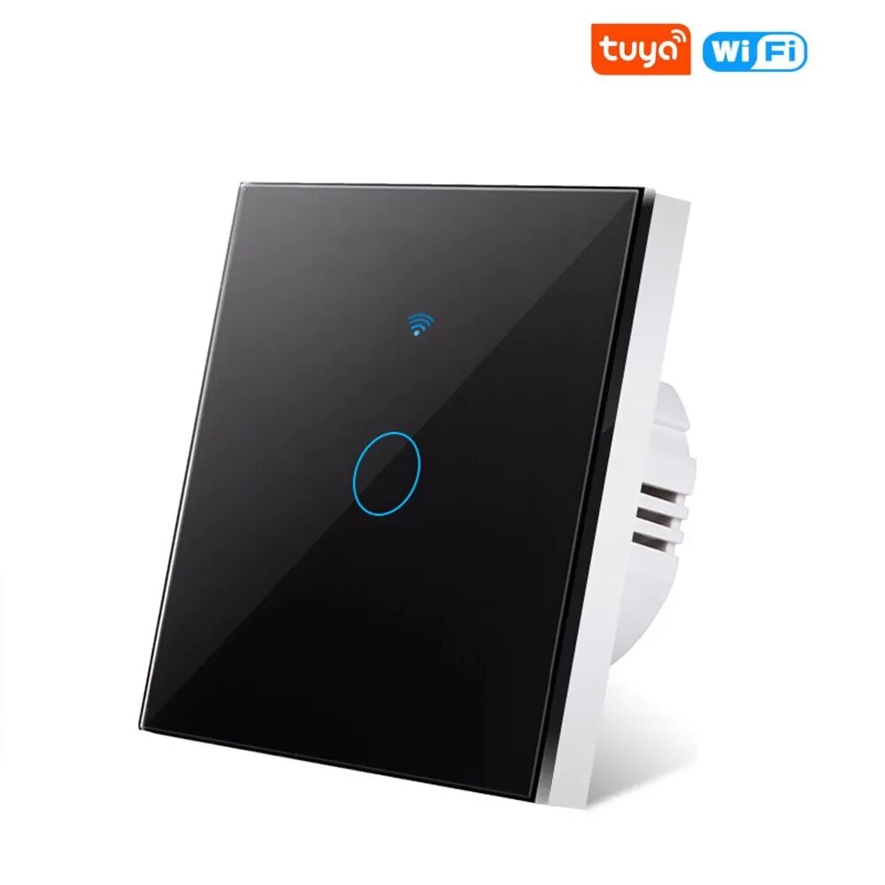 Умный выключатель Tuya EU WiFi, черный
