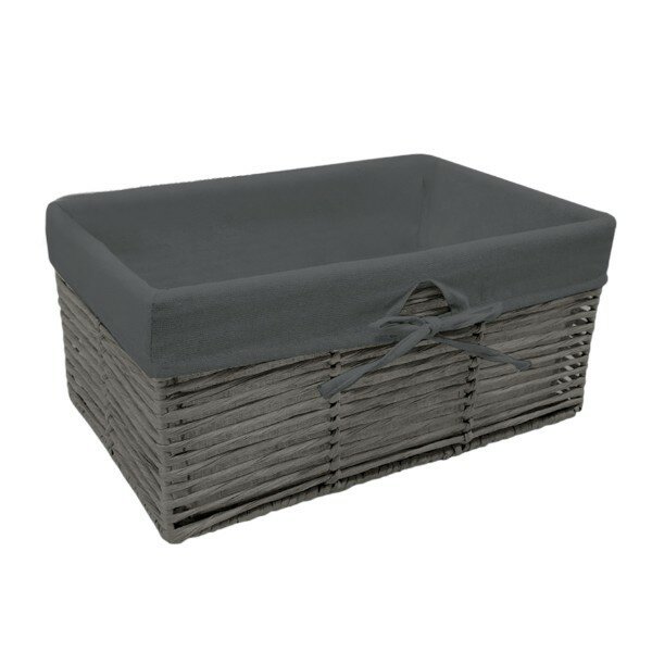 Корзина стеллажная "Пэйпер" (Paper), Д390 Ш260 В180, серый